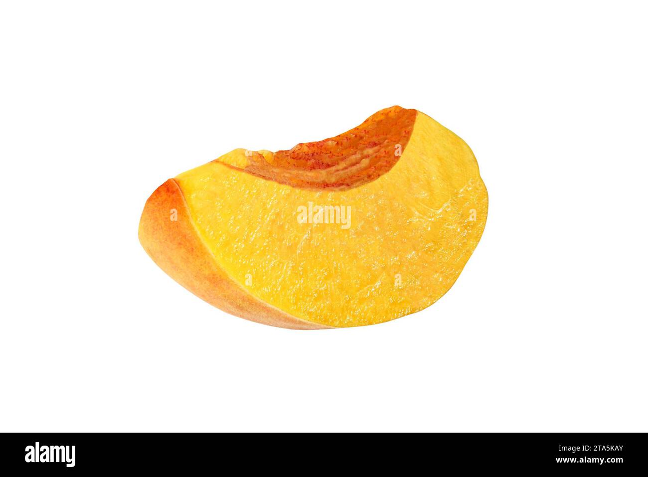 cut peach isolated on white background with clipping path Stock Photo ...