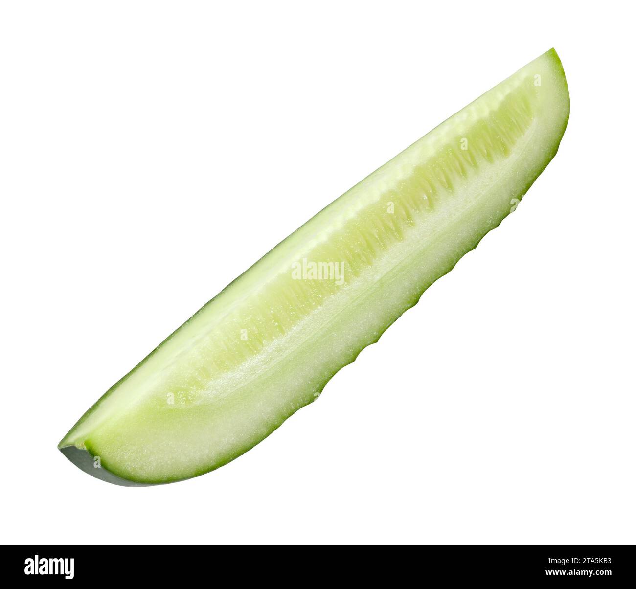 cut cucumber isolated on white background with clipping path Stock ...