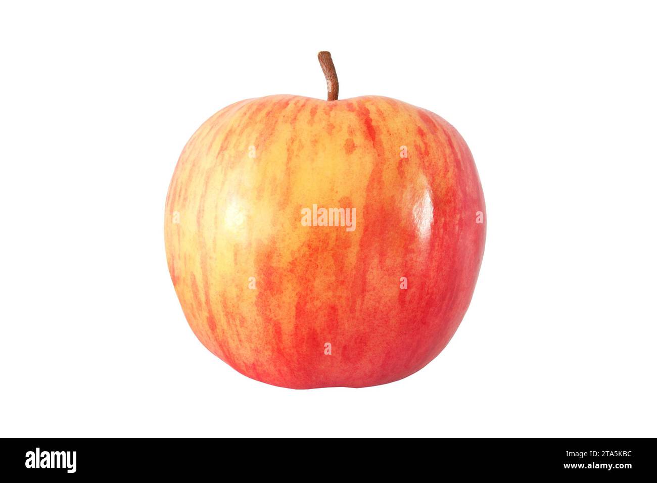whole red apple isolated on white background with clipping path Stock ...