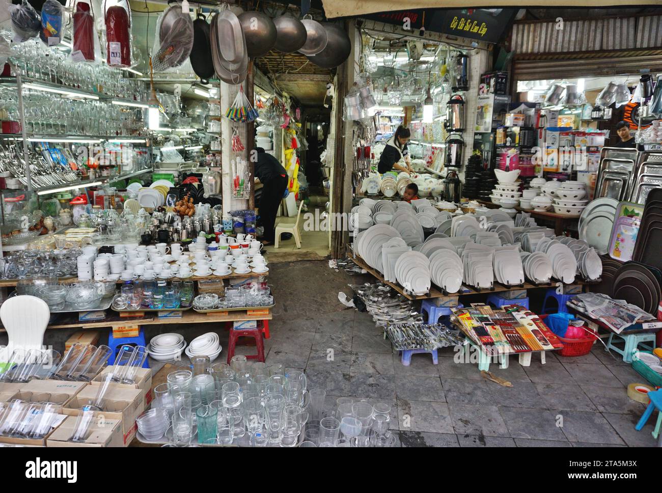 A Vietnamese storefront filled with so much inventory its housewares ...