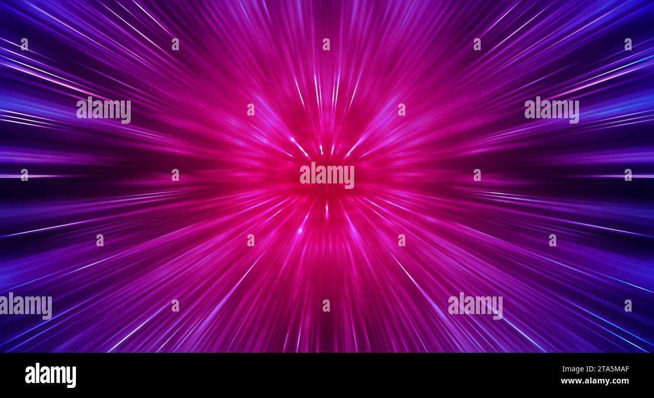 Abstract high speed tunnel effect. Futuristic dynamic highway ...