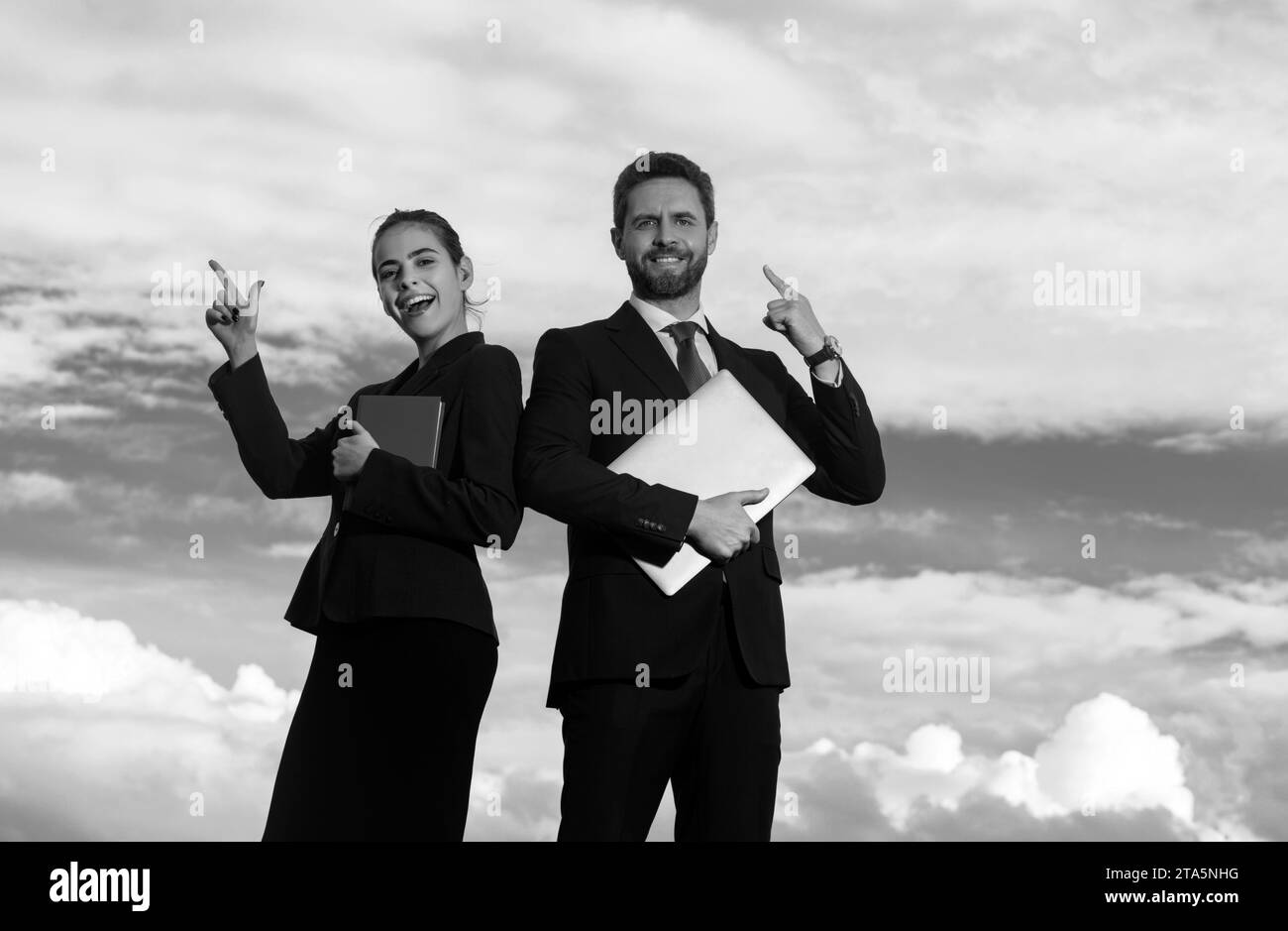 Partnership concept business man Black and White Stock Photos & Images ...