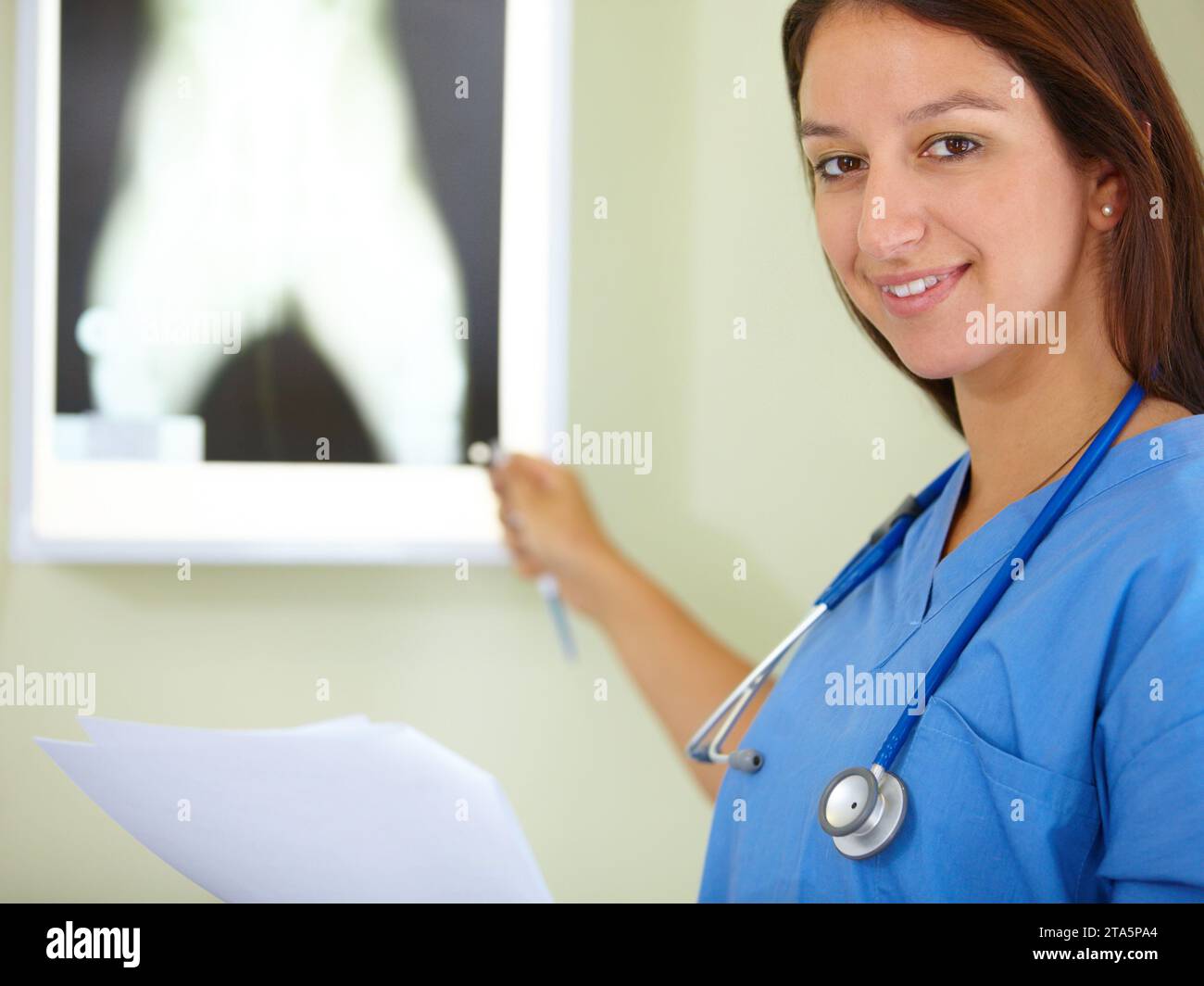 Happy woman, portrait and veterinarian doctor with xray of animal for ...