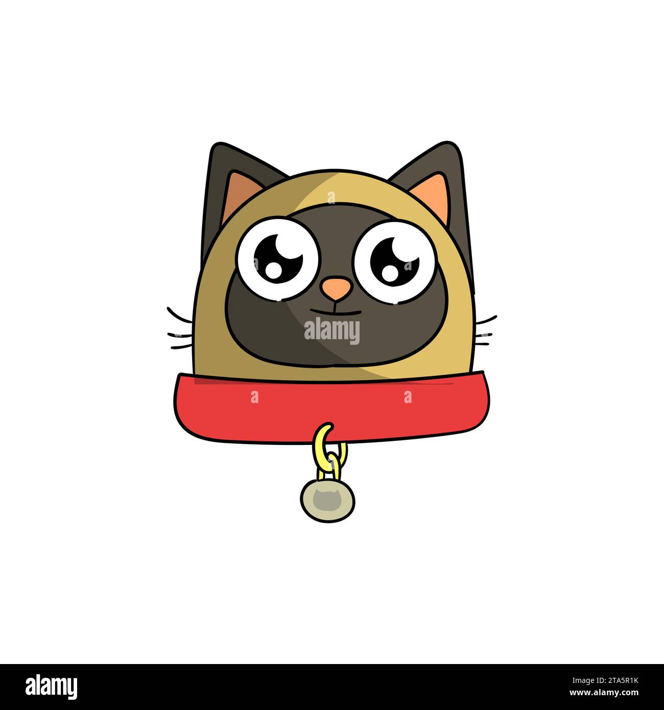 Happy cartoon feline Cut Out Stock Images & Pictures - Alamy