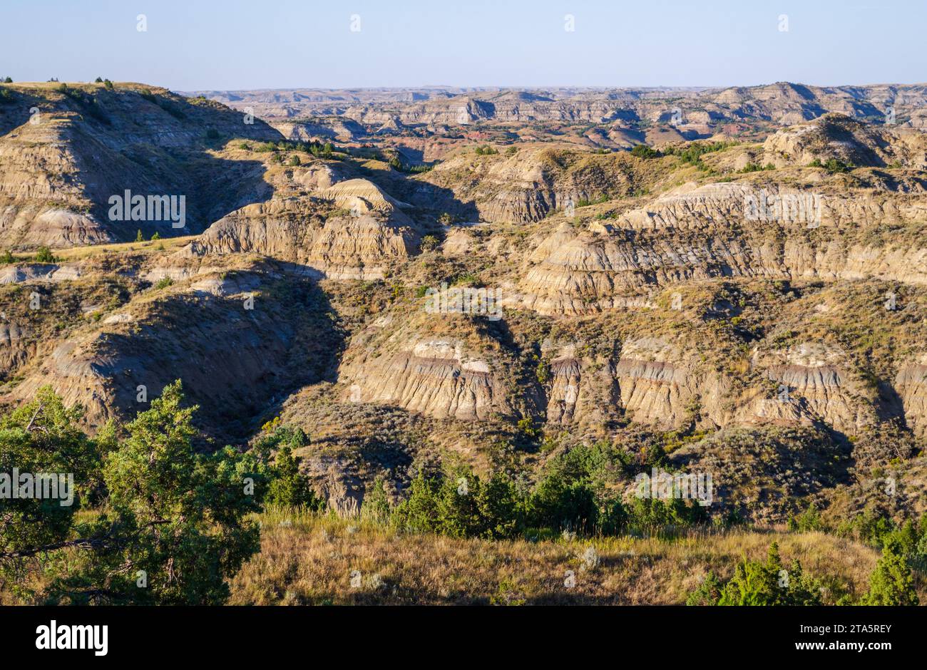 Badlands at Theodore Roosevelt National Park in Western North Dakota ...
