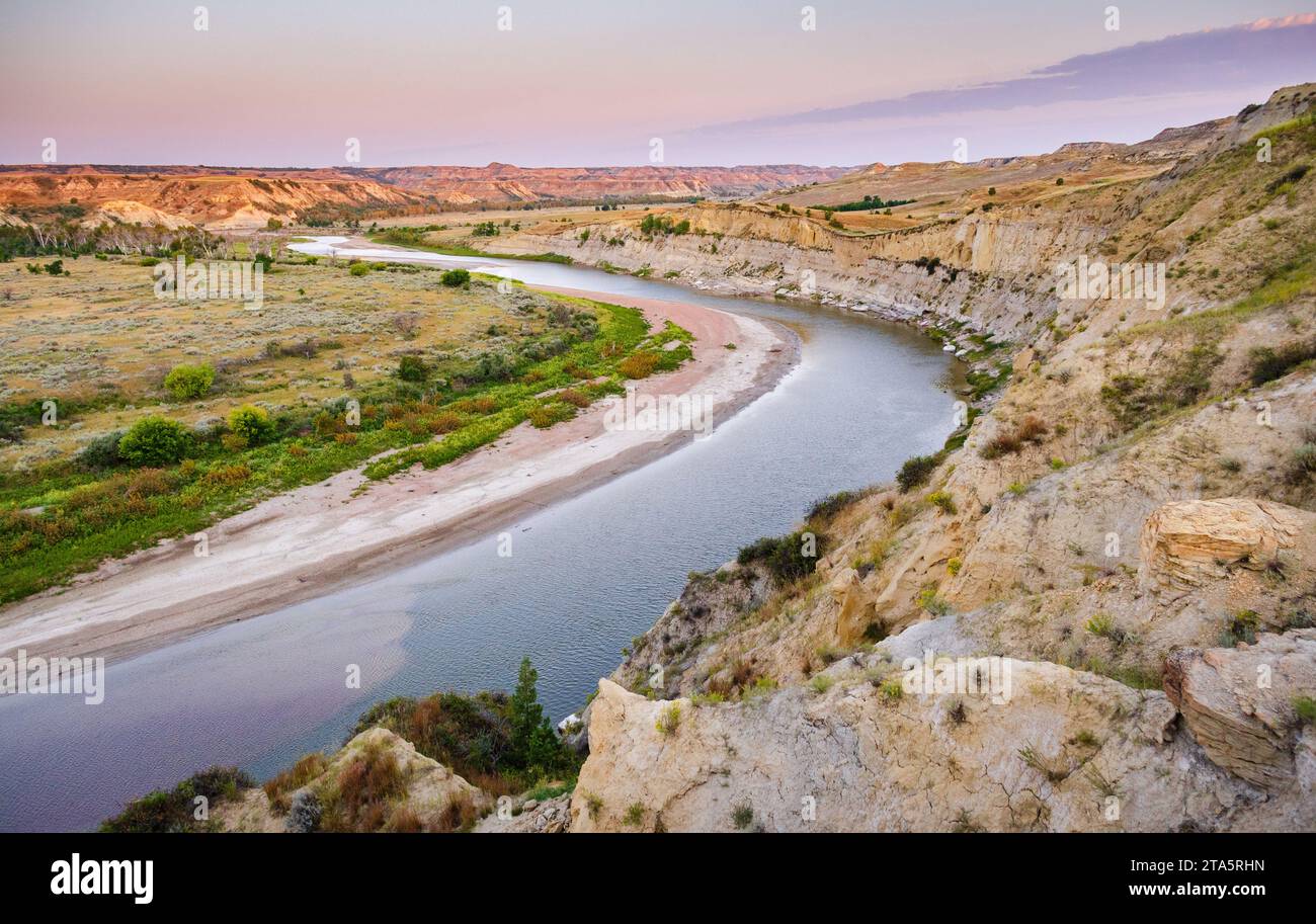 Little Missouri River at Theodore Roosevelt National Park in North ...