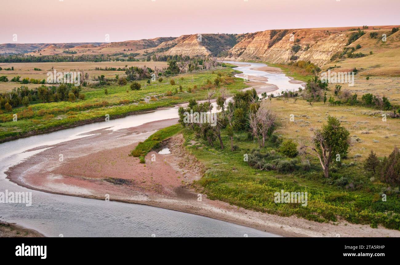 Little Missouri River at Theodore Roosevelt National Park in North ...