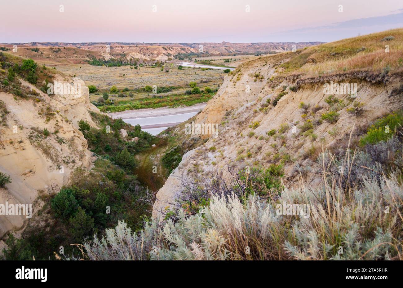 Little Missouri River at Theodore Roosevelt National Park in North ...