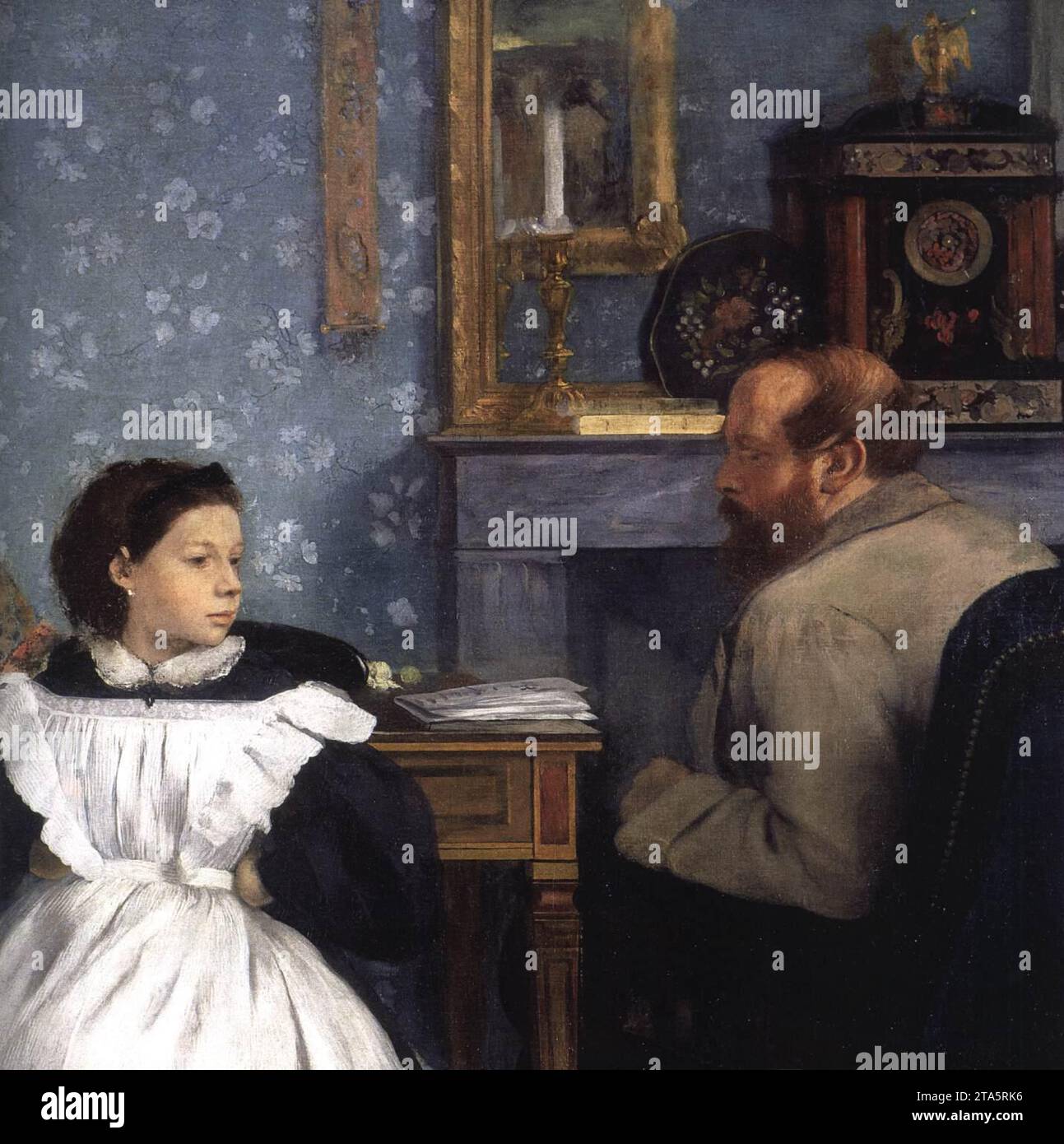 The Bellelli Family (detail) 1860-62 by Edgar Degas Stock Photo - Alamy