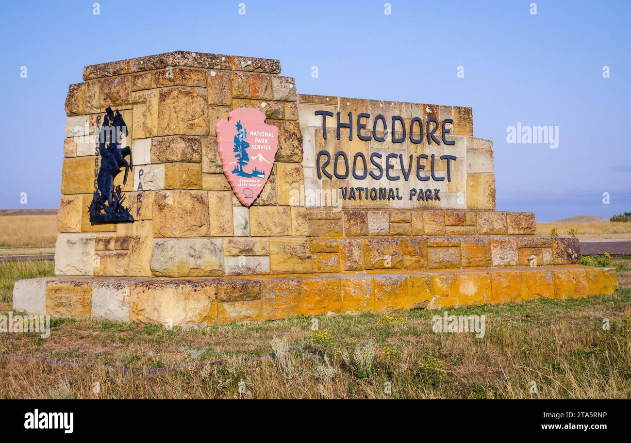 Theodore roosevelt national park welcome hi-res stock photography and ...