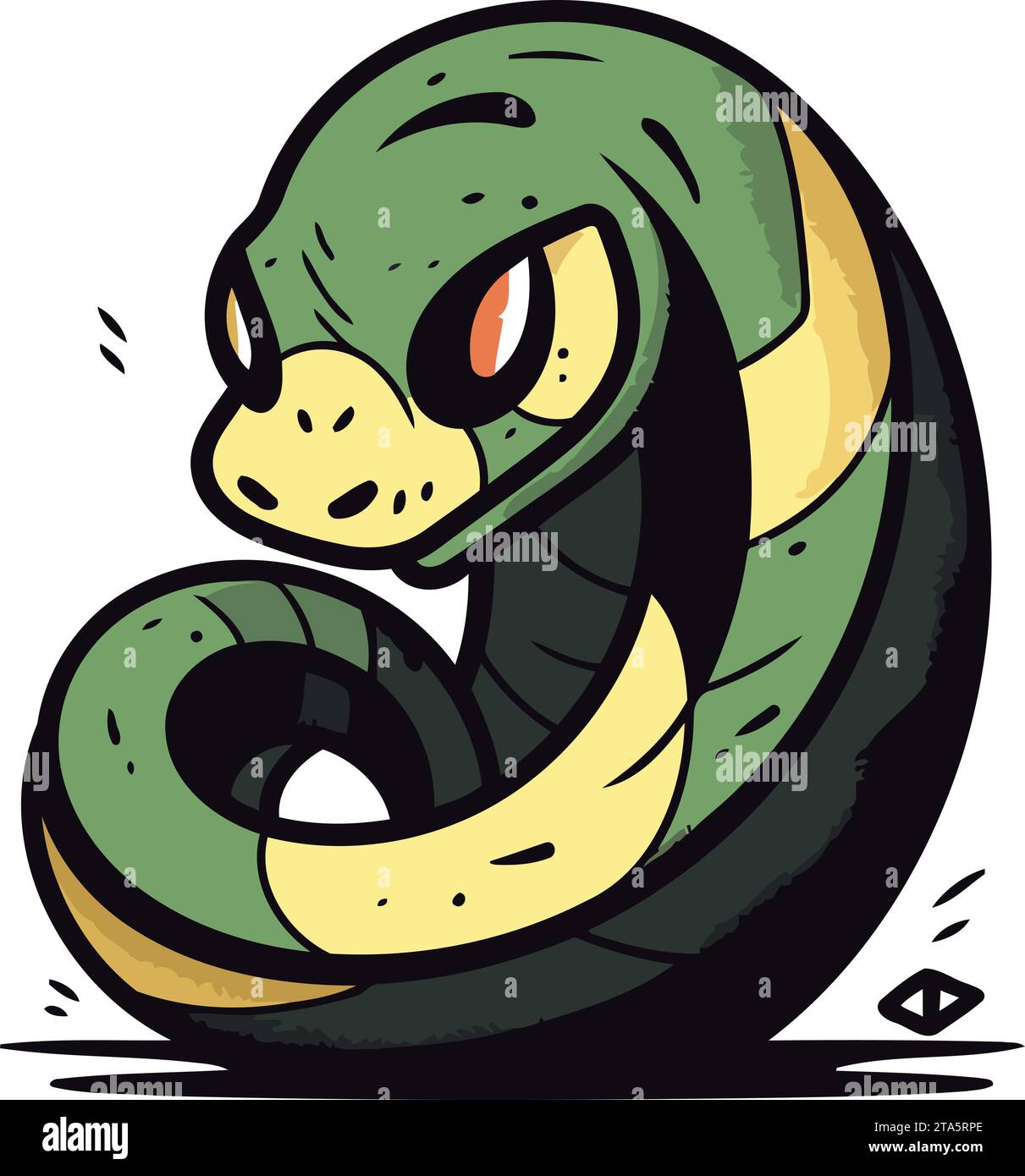 Happy snake vector vectors hi-res stock photography and images - Alamy