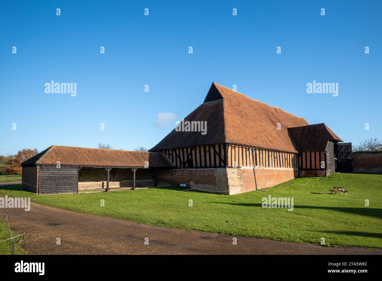 Cressing Temple Barns Stock Photo - Alamy