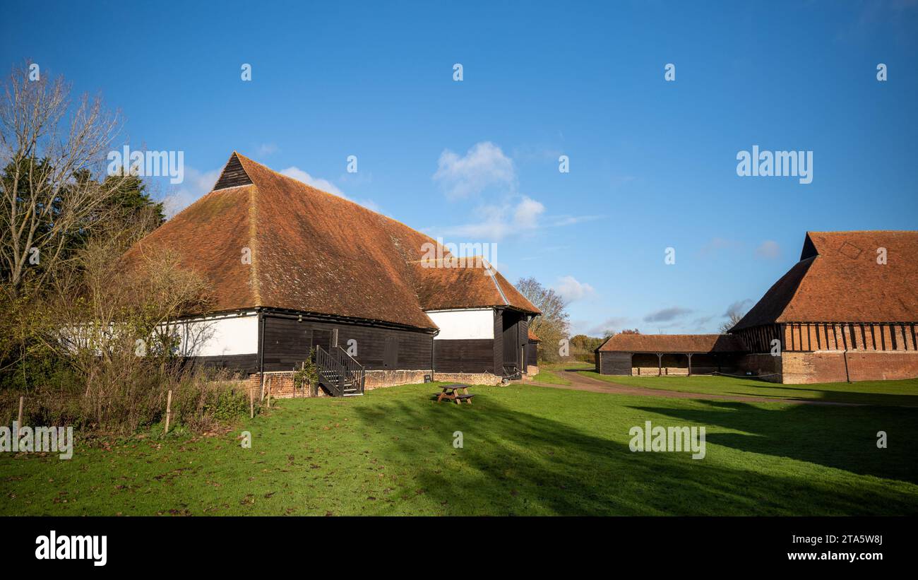 Cressing Temple Barns Stock Photo - Alamy
