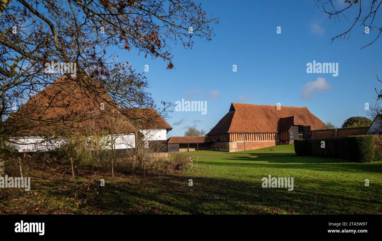 Cressing Temple Barns Stock Photo - Alamy