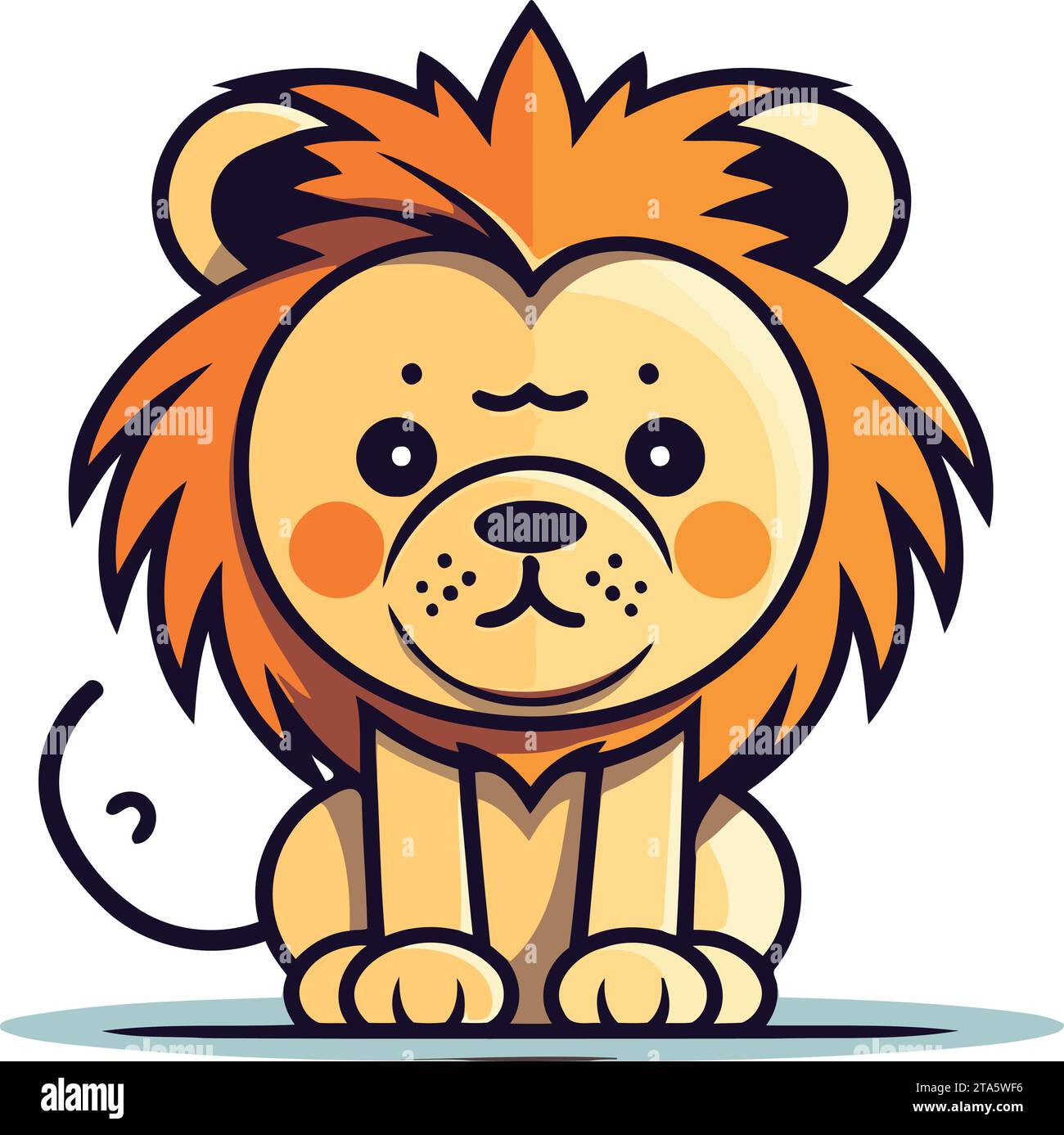 Cub of a lion Cut Out Stock Images & Pictures - Alamy