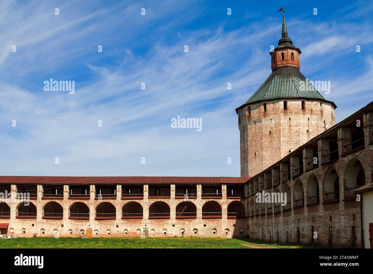 These are tower and walls of Belozersky Monastery, which was in the 15 ...