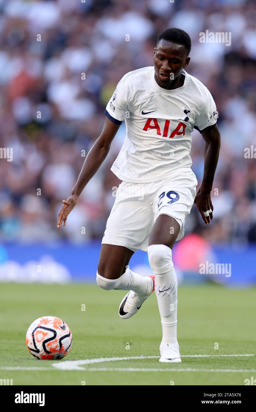 Pape Matar Sarr of Tottenham Hotspur - Tottenham Hotspur v Manchester ...
