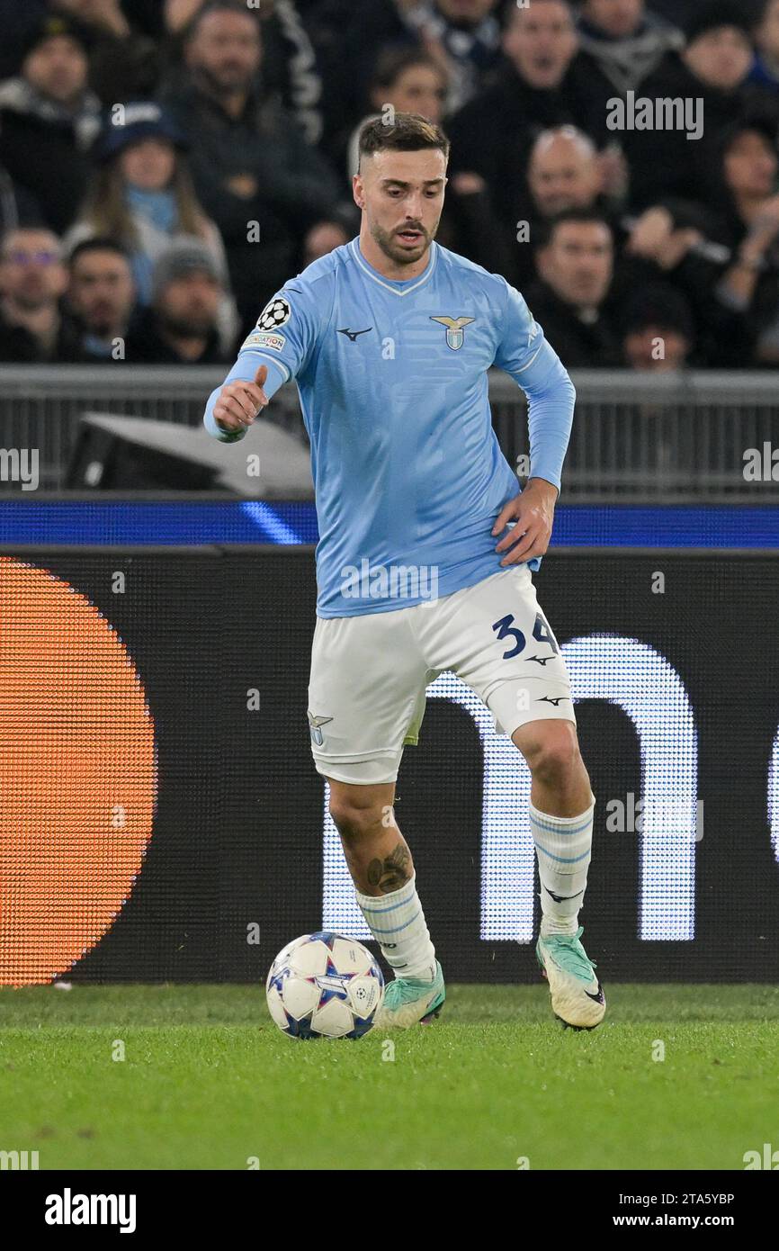 Rome, Italy, 28 Nov, 2023 Mario Gila of SS Lazio at the Lazio vs Celtic ...