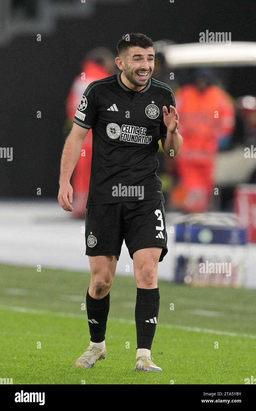 Rome, Italy, 28 Nov, 2023 Greg Taylor of Celtic at the Lazio vs Celtic ...