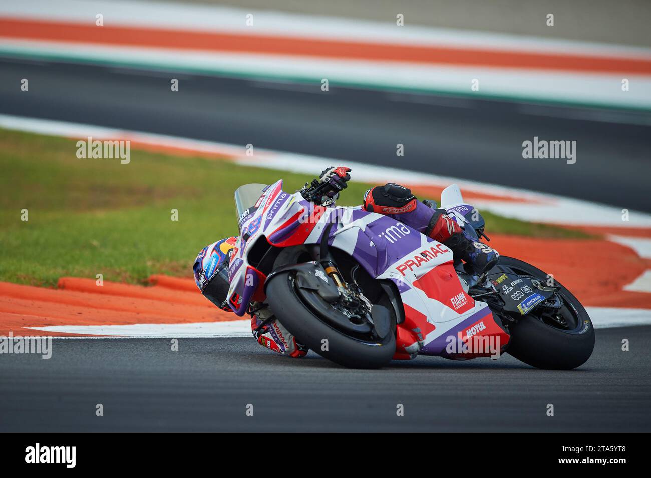 Jorge Martin of Spain and Prima Pramac Racing rides during the Moto GP ...