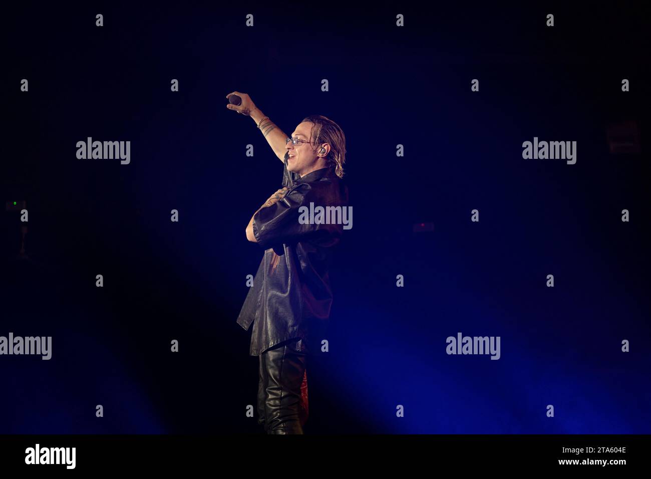 Filippo Maria Fanti, known as Irama, an Italian singer, rapper performs ...