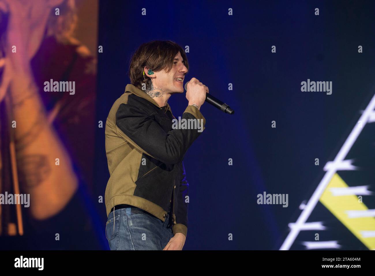 Mirko Manuele Martorana, known as Rkomi, an Italian rapper and ...