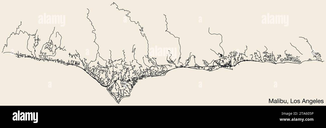 Malibu Street Map