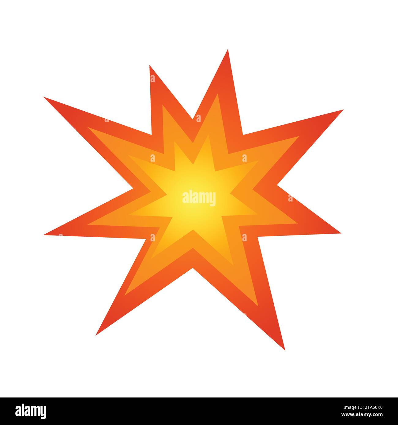 Boom burst star vector icon isolated on white background. Comic cartoon ...