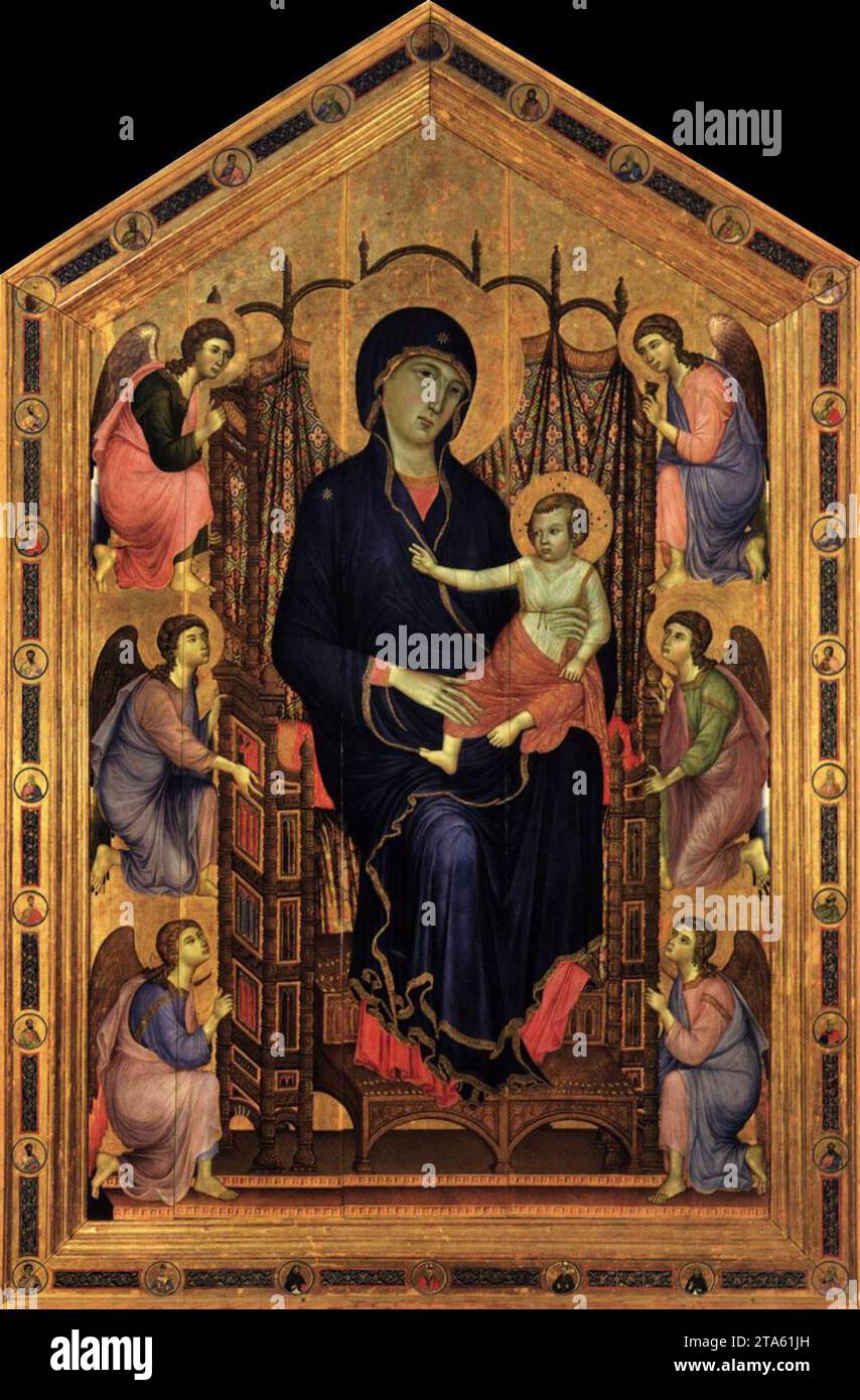 Rucellai Madonna c. 1285 by Duccio Di Buoninsegna Stock Photo - Alamy