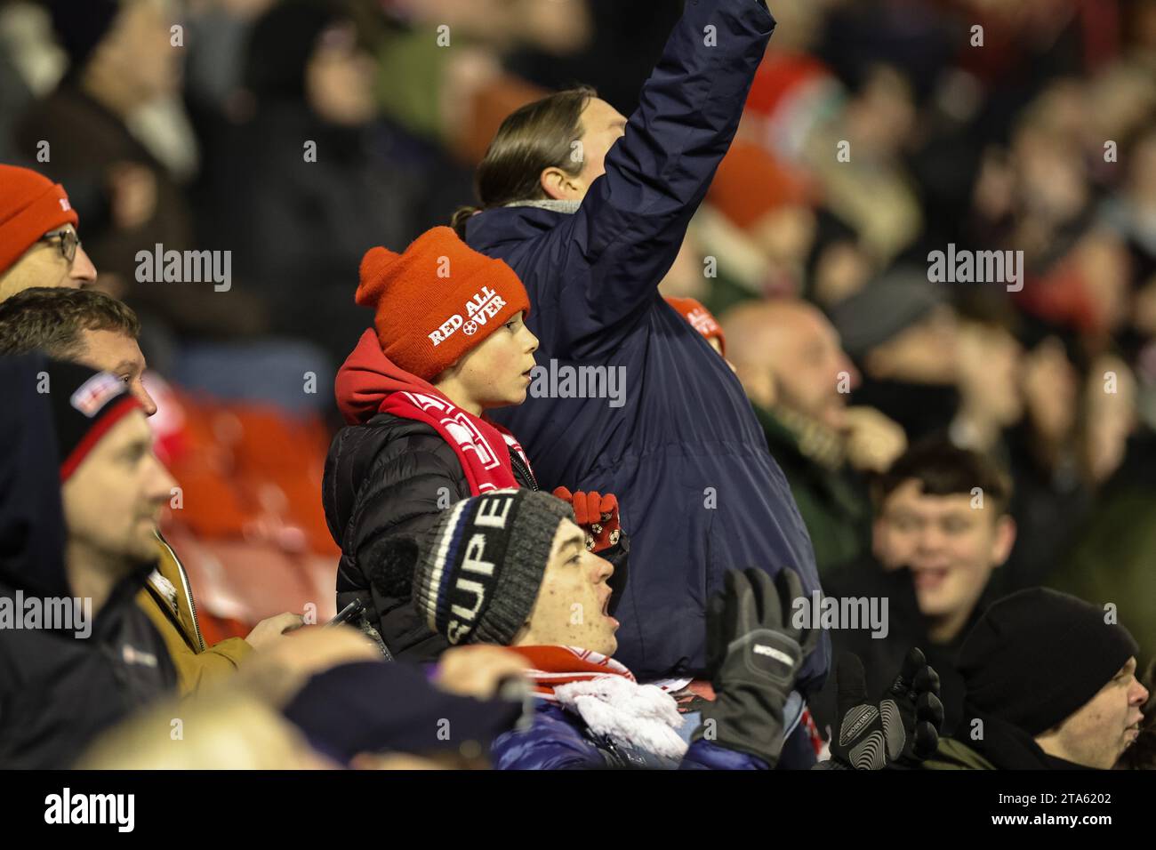 Barnsley fans during the Sky Bet League 1 match Barnsley vs Wycombe ...