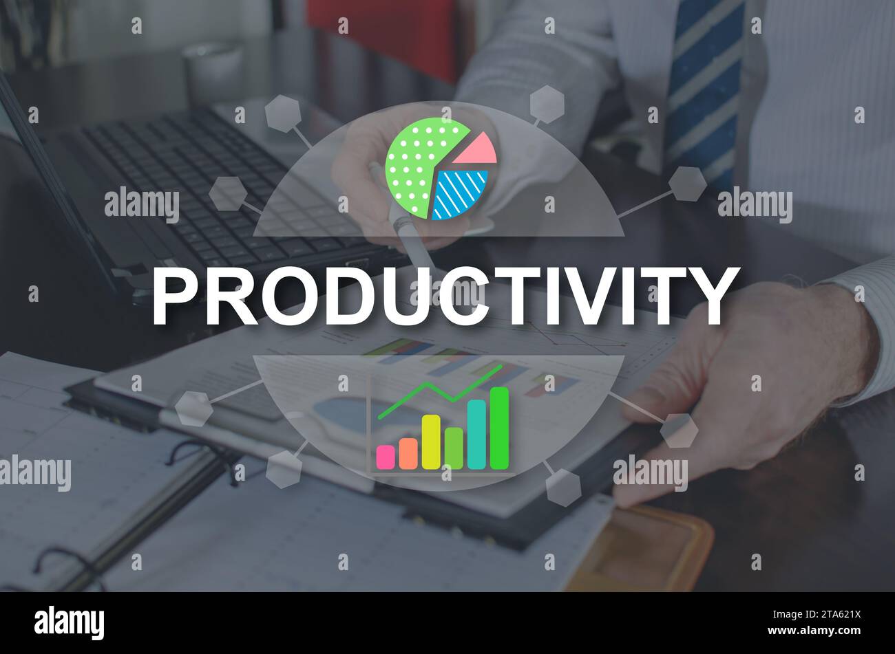 Productivity concept illustrated by a picture on background Stock Photo ...