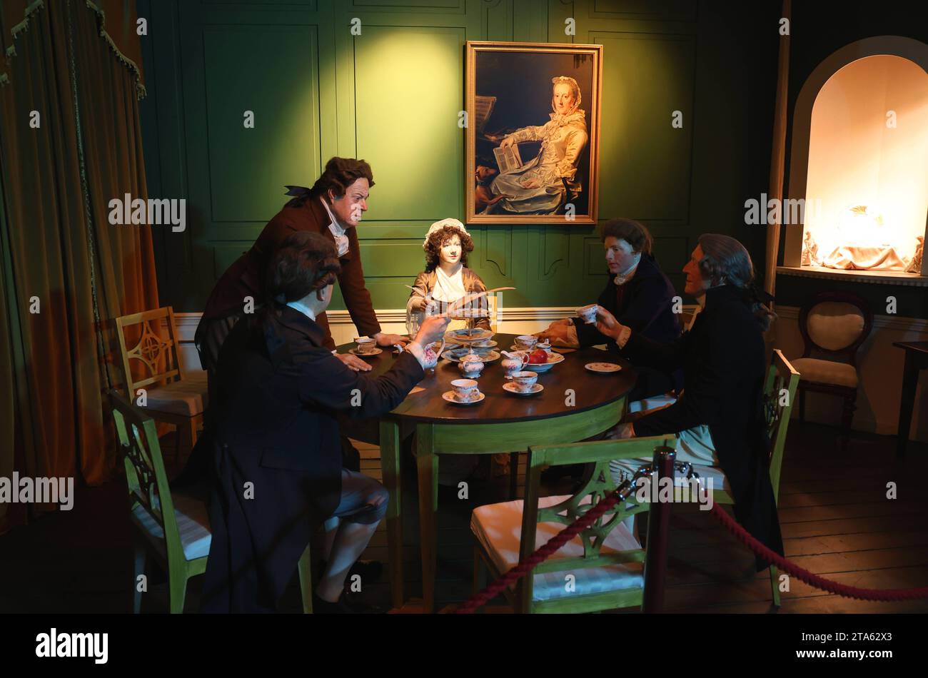 Weimar 19.11.2023, Weimar, Szene mit u.a. Goethe, Anna Amalia im Museum ...