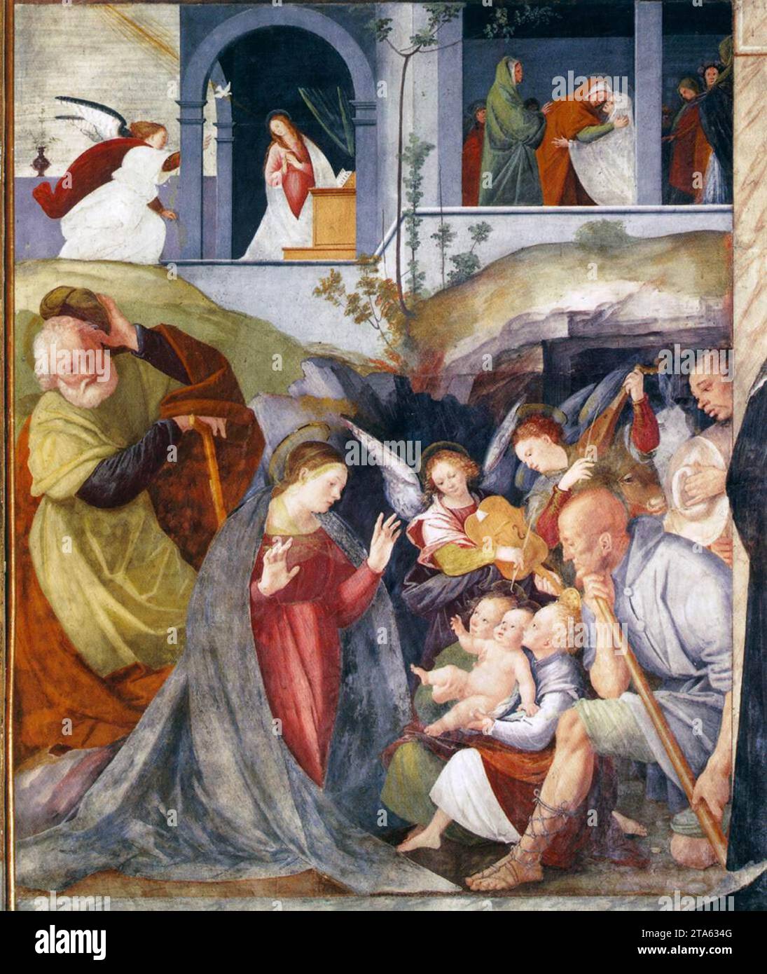 Scenes from the Life of Mary: The Annunciation and Birth of Christ 1533 ...