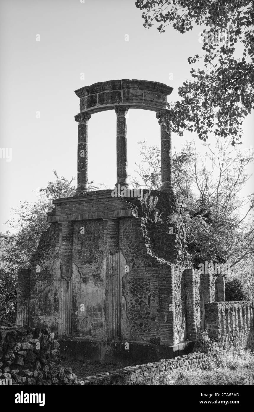 Pompeii Archaeological Park, Front of Necropolis of Porta Ercolano, the ...