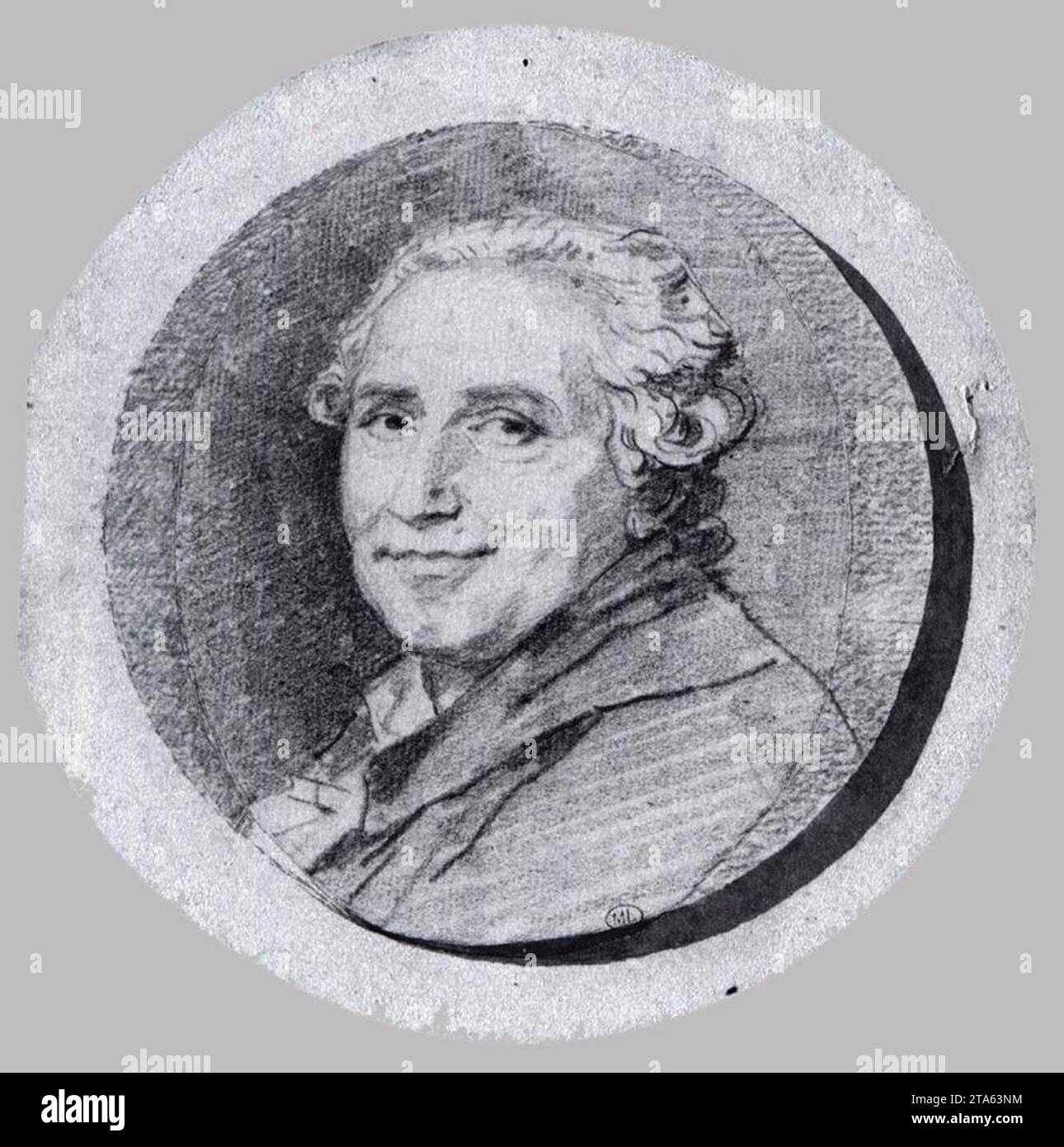 Self-Portrait Facing Left 1780s by Jean-Honore Fragonard Stock Photo ...