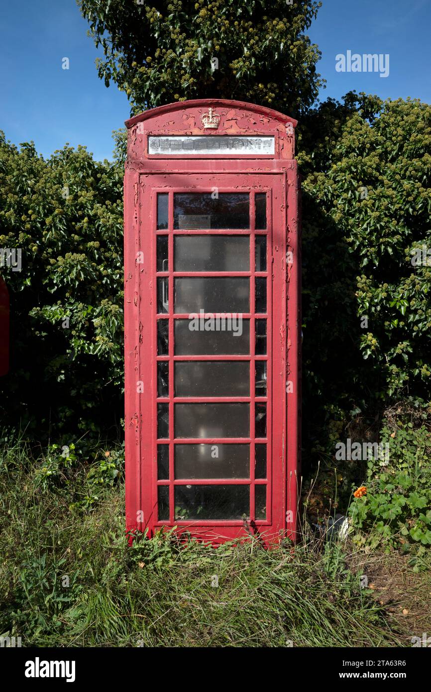 Red telephone box falkenham suffolk hi-res stock photography and images ...