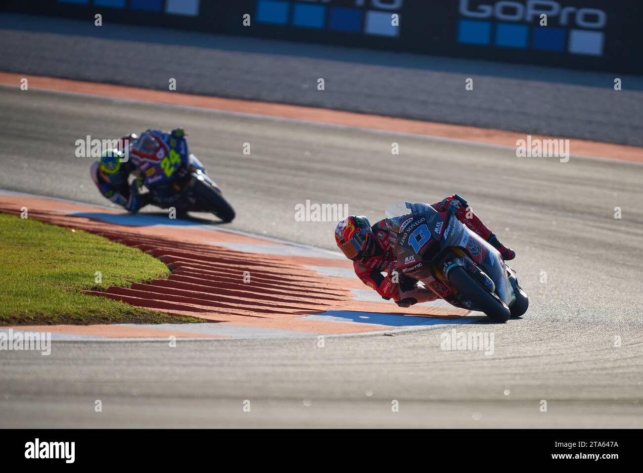 Celestino Vietti of Italy and Fantic Racing (Front) and Marcos Ramirez ...