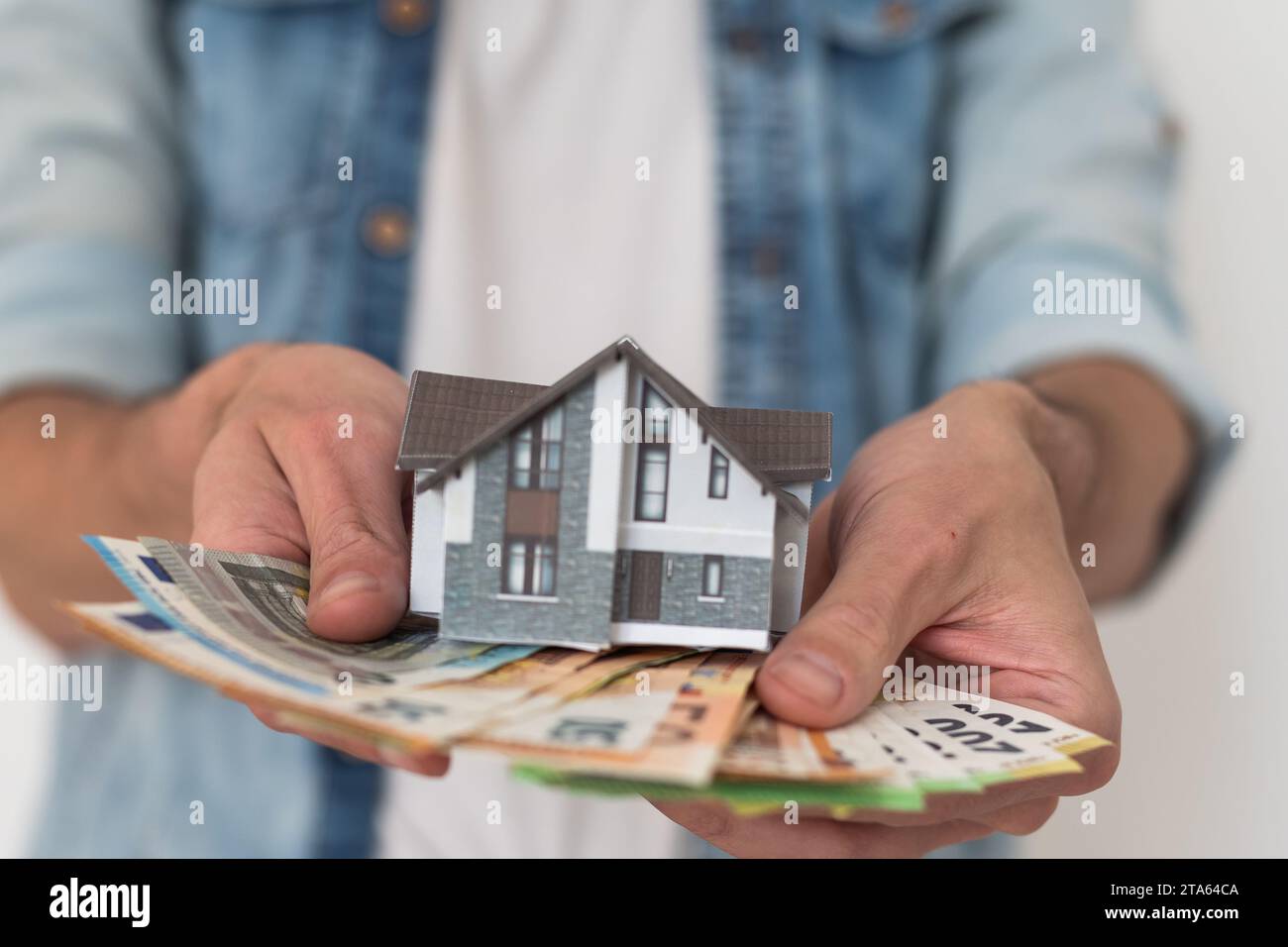 Building money and costs that arise when building a house Stock Photo ...