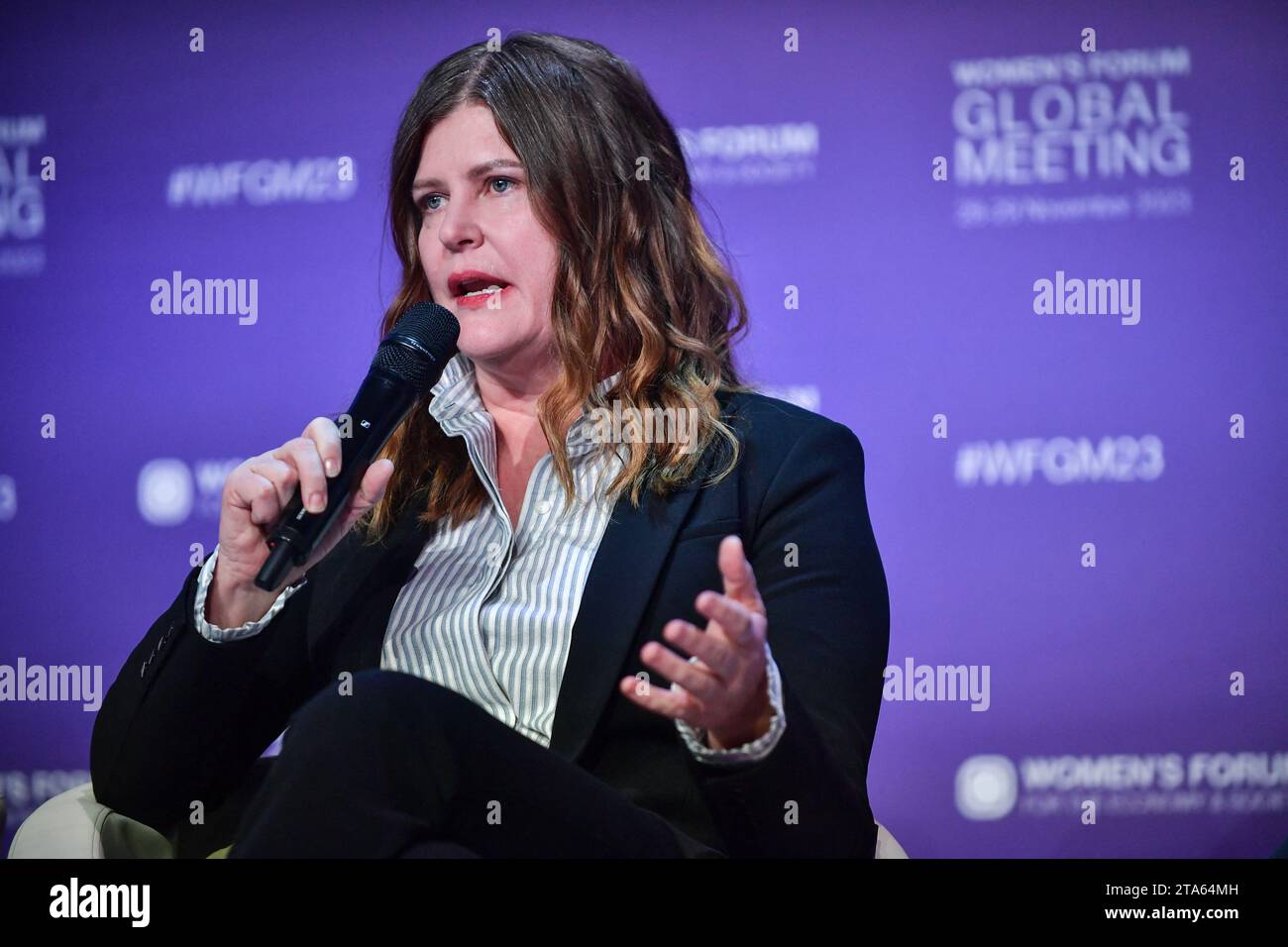 Paris, France. 29th Nov, 2023. VP of Microsoft and Chief Legal Officer at GitHub, Shelley ...