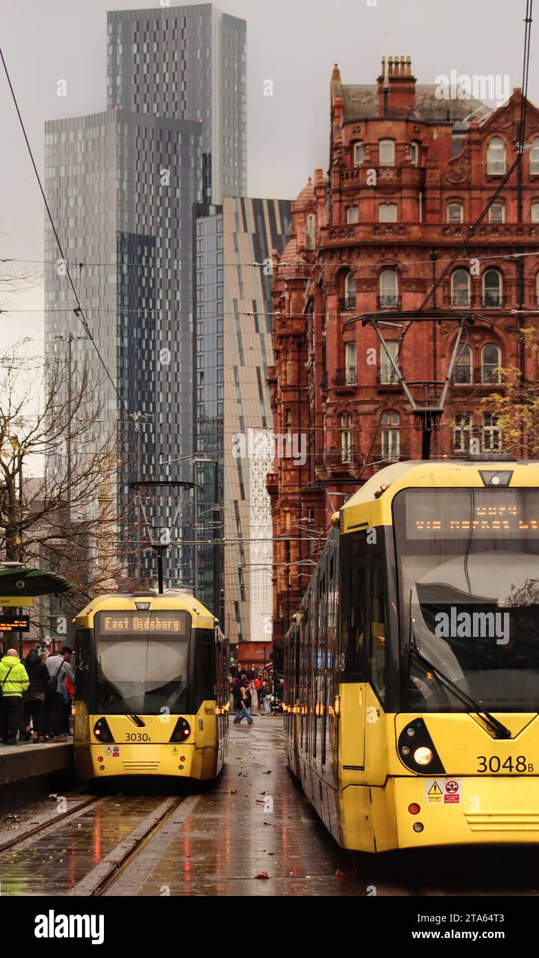 St Peter's Square Manchester Stock Photo - Alamy