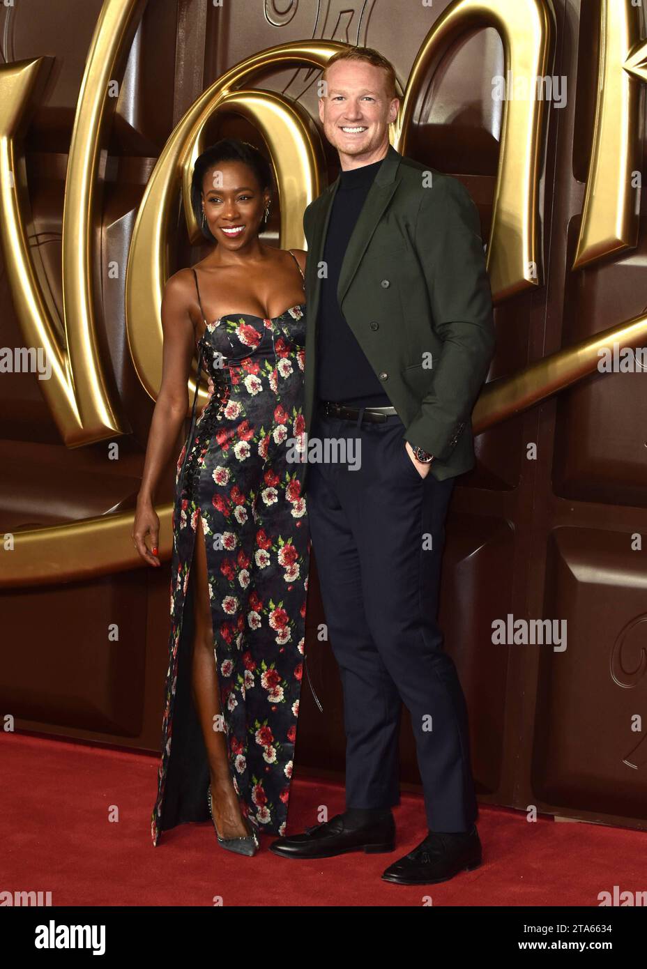 London, England. UK. Tuesday 28th, Greg Rutherford attends Wonka ...