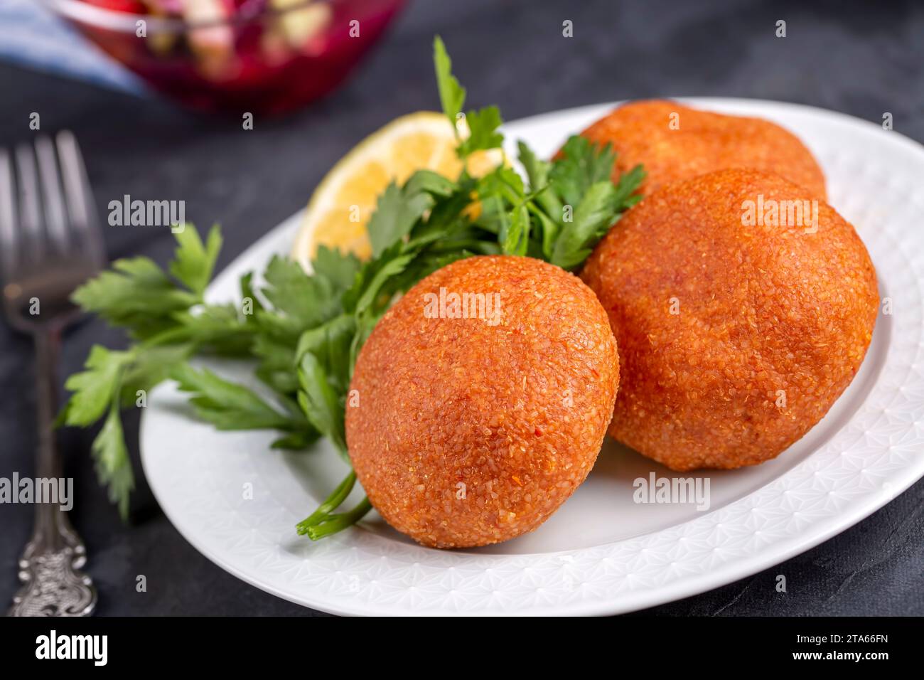 Kibbeh is a popular dish in Middle Eastern cuisine (Turkish name; icli ...