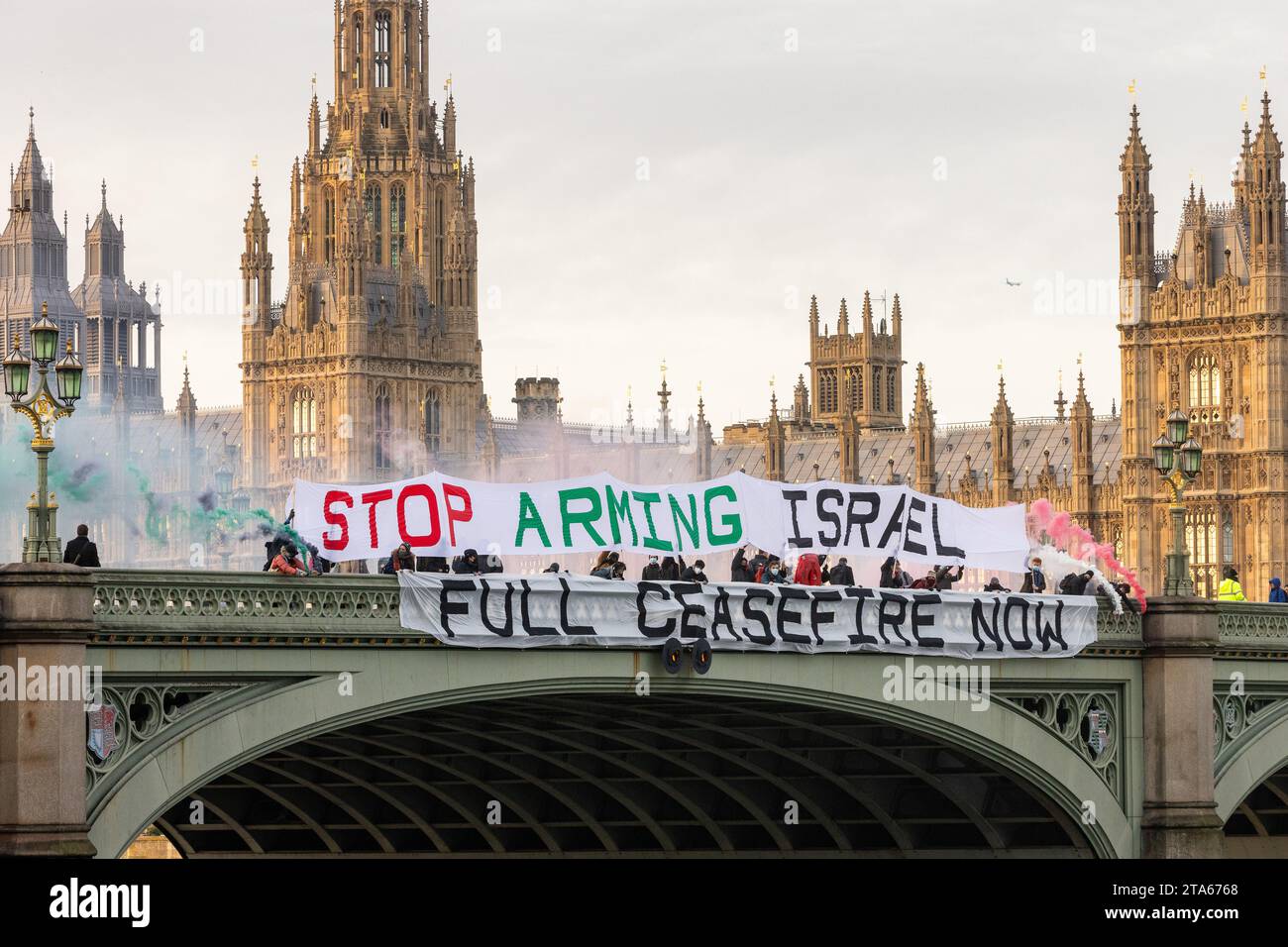 London, UK. 29th October, 2023. Activists from the Free Palestine ...