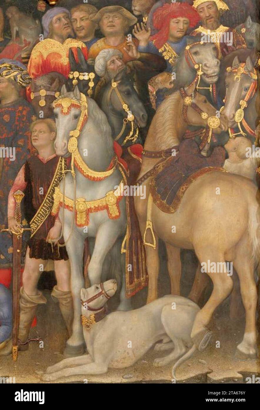 Adoration of the Magi (detail) 1423 by Gentile Da Fabriano Stock Photo - Alamy
