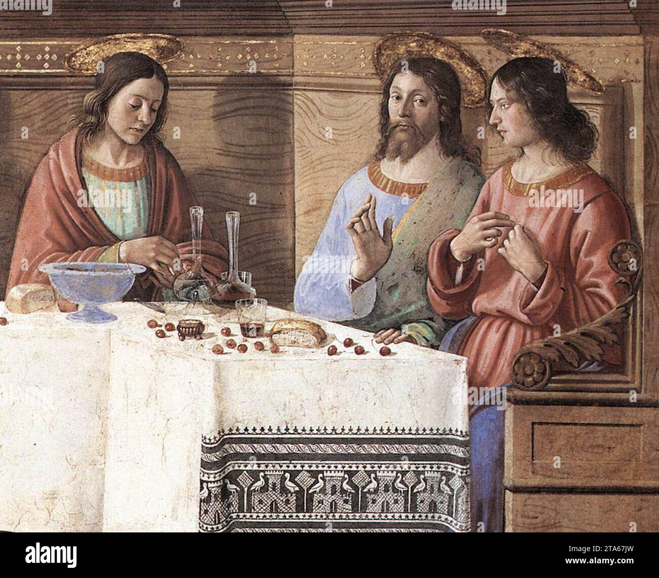 Last Supper (detail) c. 1486 by Domenico Ghirlandaio Stock Photo - Alamy