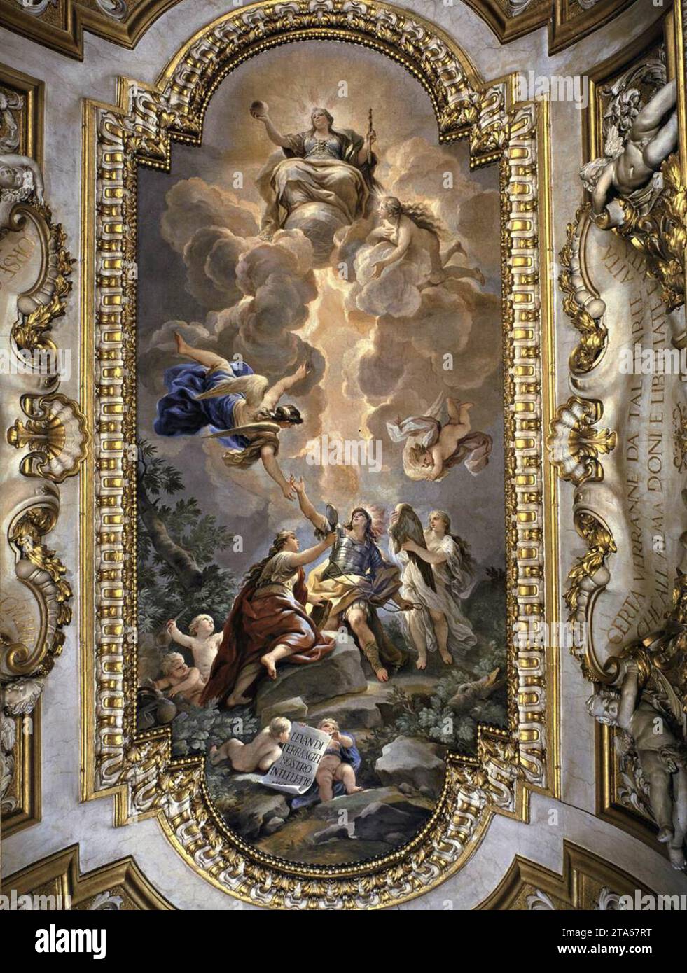 Allegory of Wisdom 1685 by Luca Giordano Stock Photo - Alamy