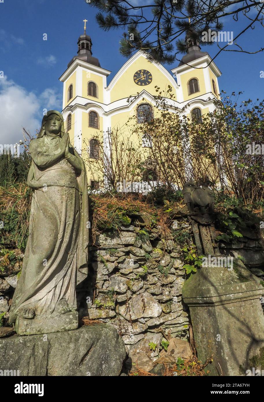 Pilgrimate Baroque Church of the Assumption of the Virgin Mary with ...