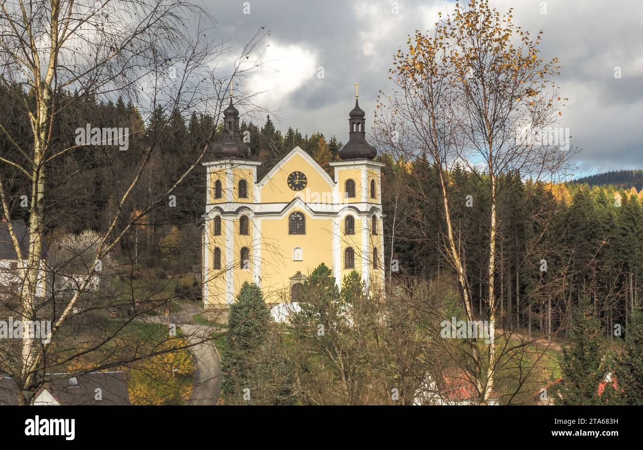 Pilgrimate Baroque Church of the Assumption of the Virgin Mary with ...