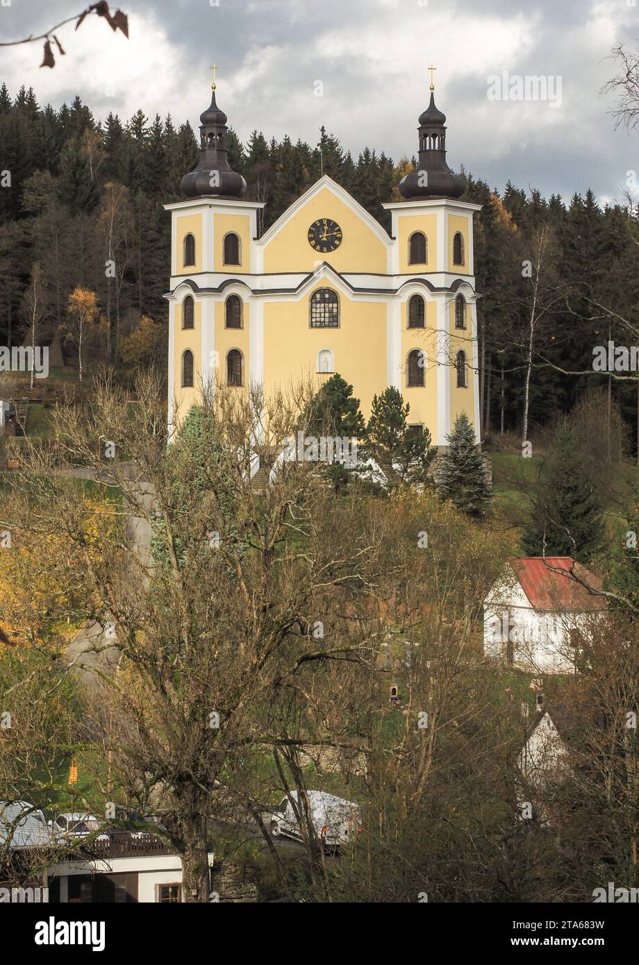 Pilgrimate Baroque Church of the Assumption of the Virgin Mary with ...