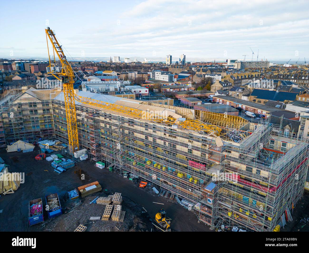 November, 2023. Construction crane collapse this morning at Drum ...